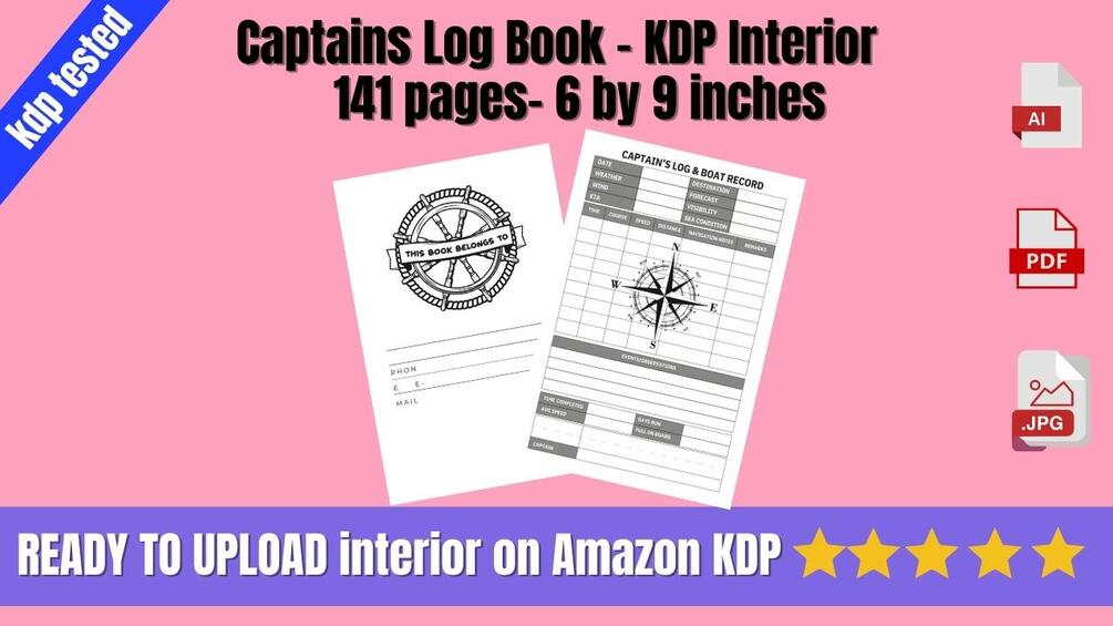 Captains Log Book - KDP Interior