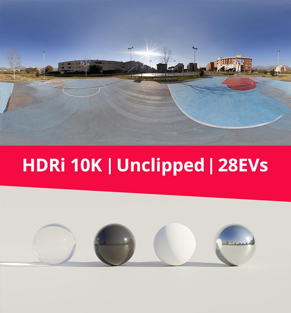 HDRi - Basket and buildings