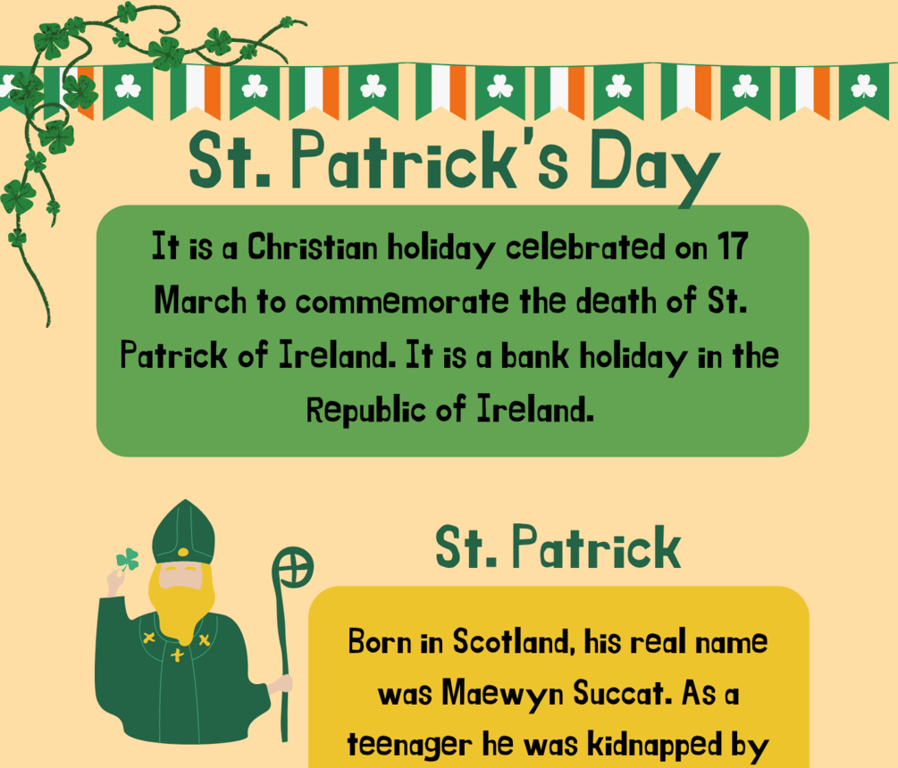 St Patrick's Day Information