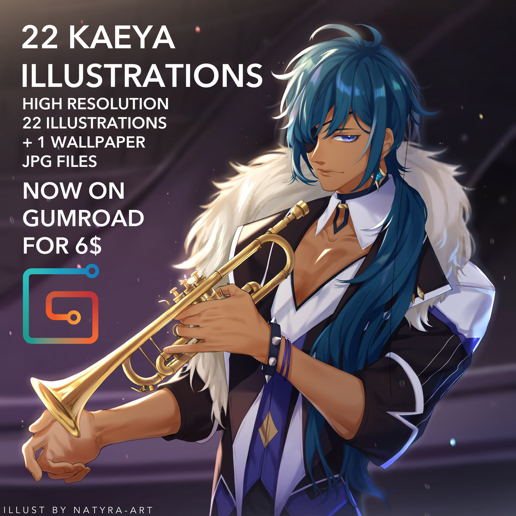 23 Kaeya illustrations