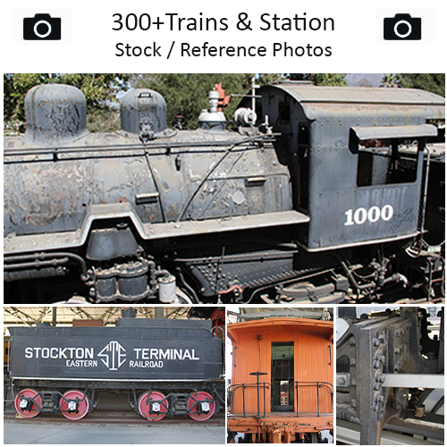 Trains and Train Station Reference Photos