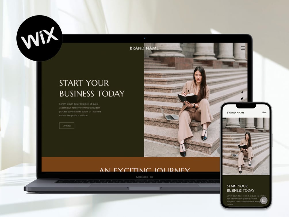 Wix Website Template for Personal Business, Blog, Coach, Influencer ...