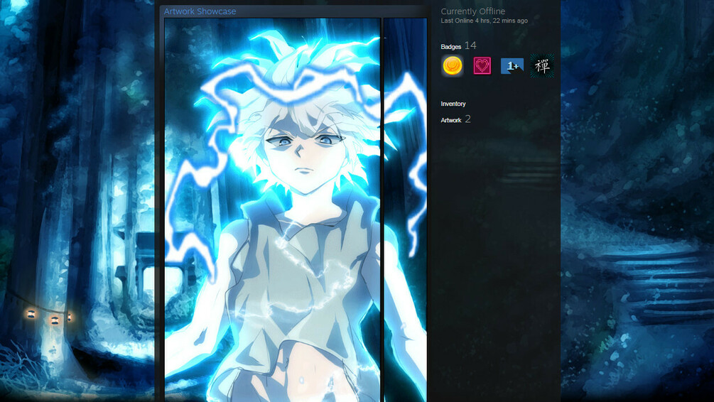 Steam Artwork Design - Killua [Animated]