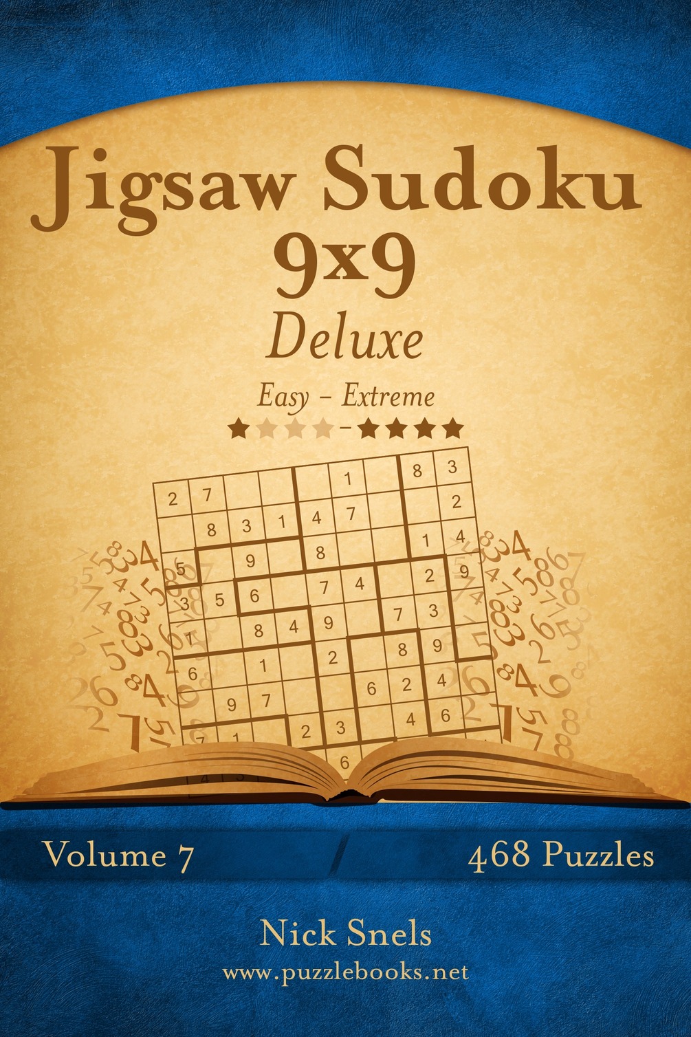 Jigsaw Sudoku 9x9 Deluxe - Easy to Extreme - Volume 7 - 468 Puzzles