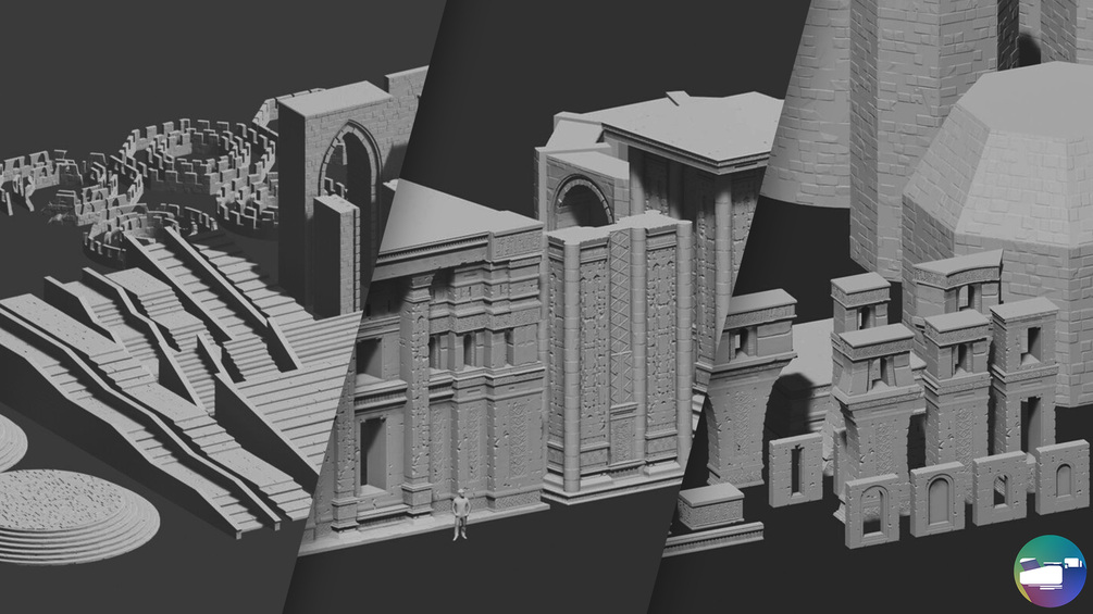 Blender Kitbashing Techniques (Ruins Kitbash Set Included)
