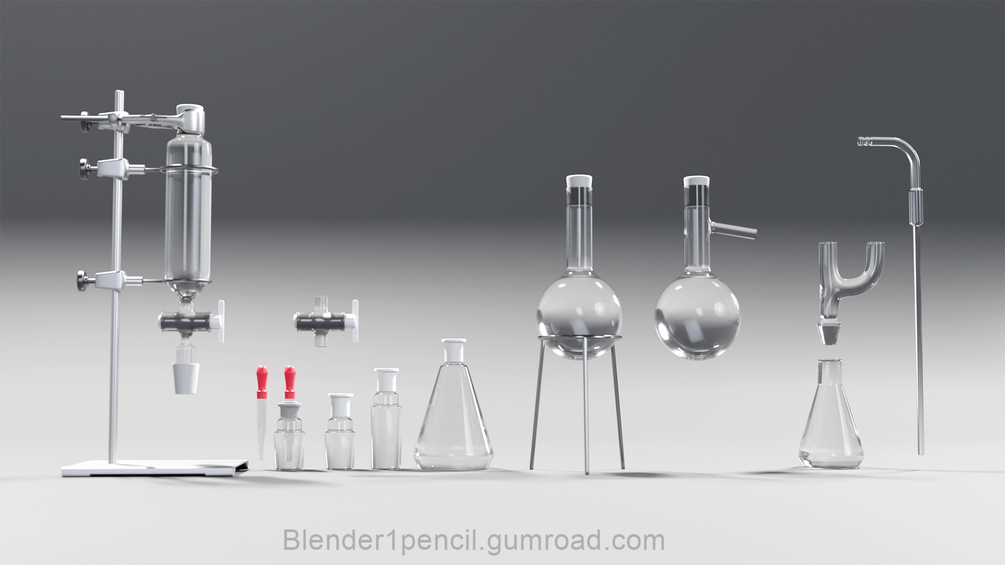 Chemistry Lab Blender 3D assets