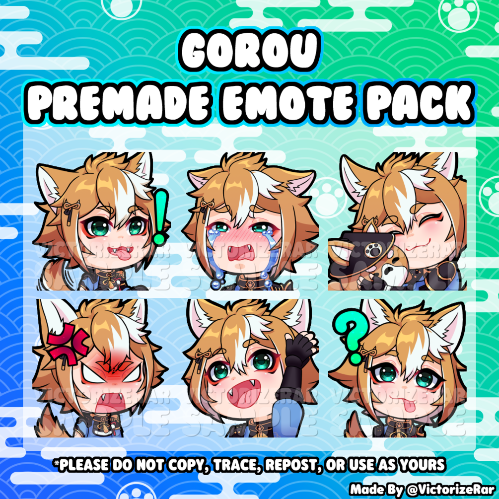 Gorou Premade Emote Pack