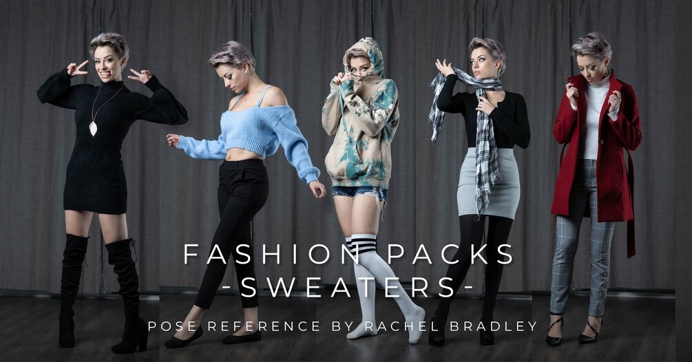 Fashion Packs |Sweaters| - Pose Reference for Artists
