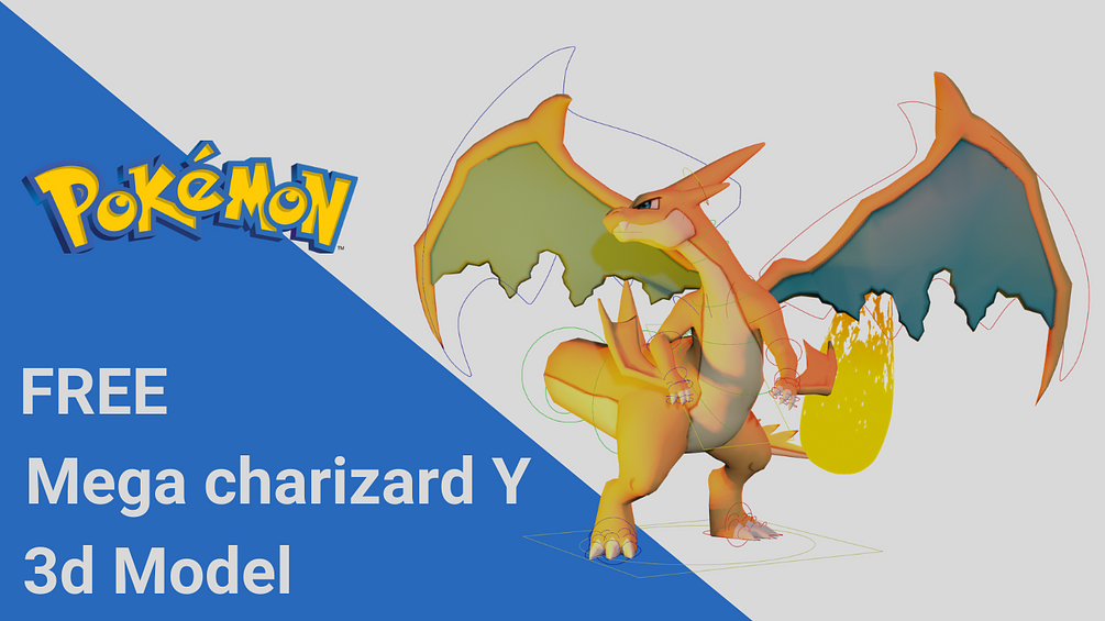 Mega Charizard Y FREE BLENDER RIG