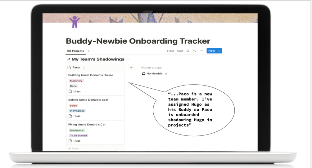Team Member Onboarding Tracker | Notion template