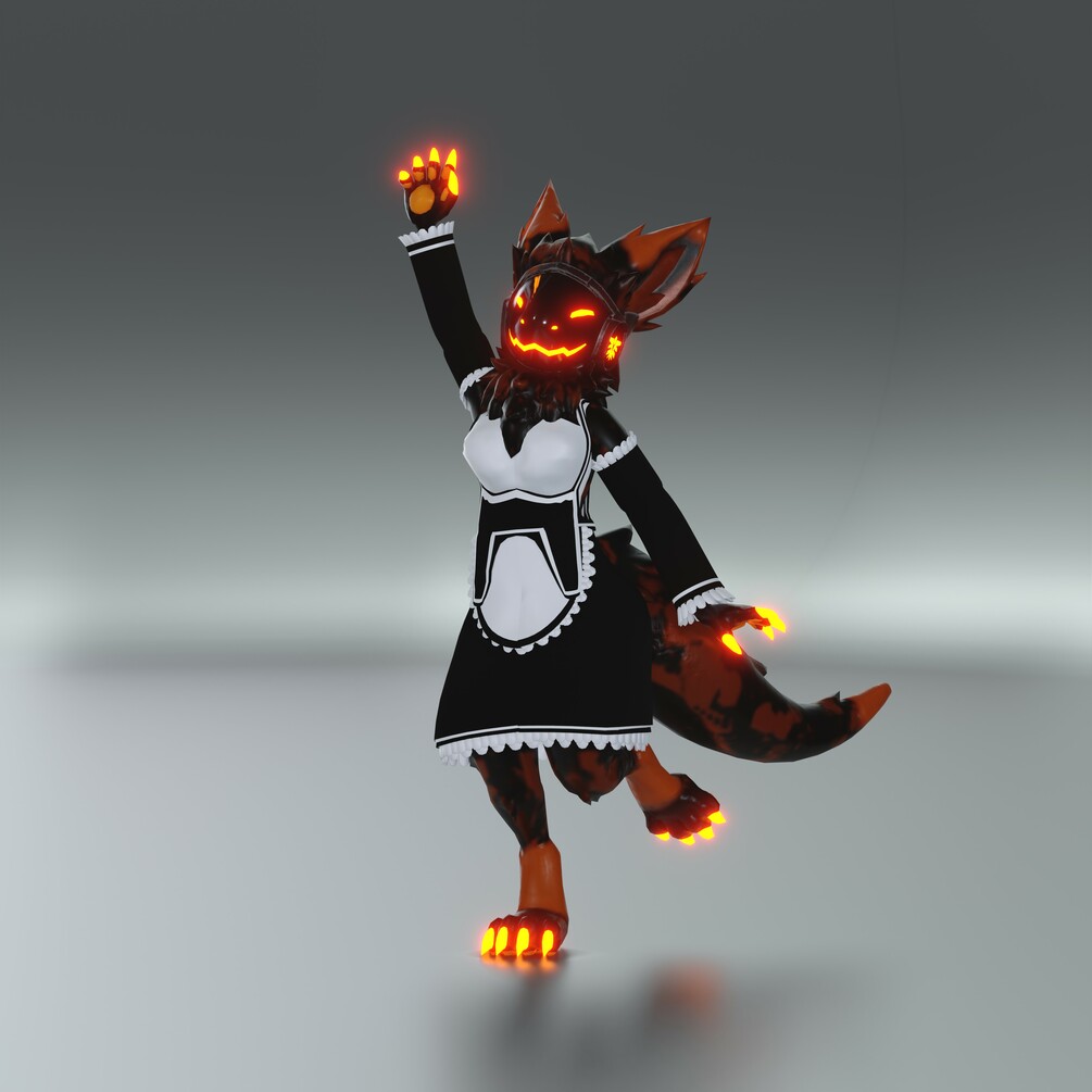 Protogen Maid Outfit