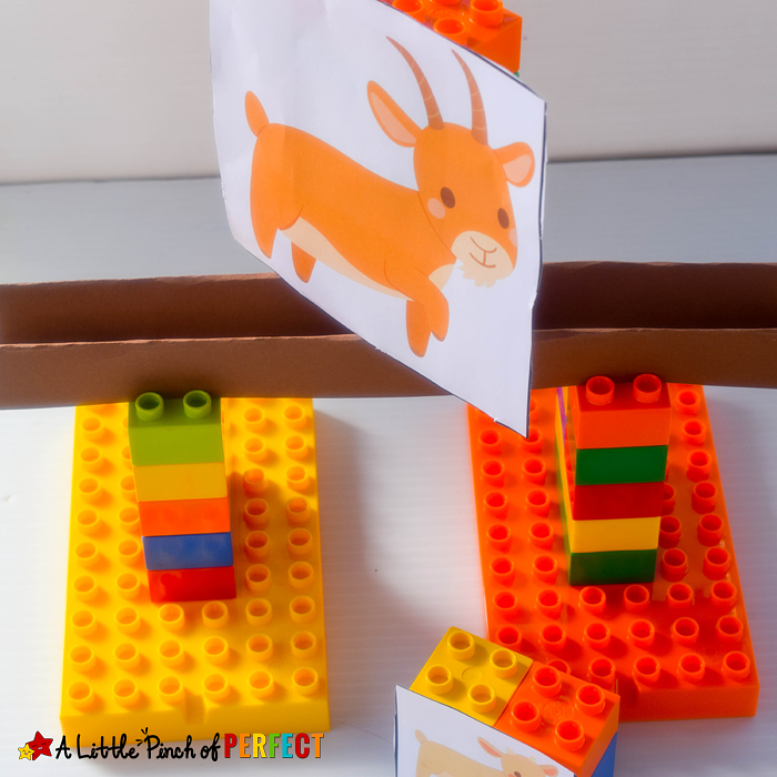 The Three Billy Goats Gruff STEAM Bridge Building Activity for Kids