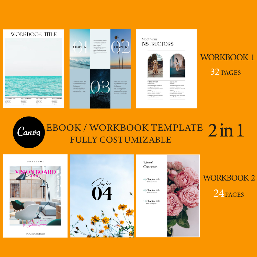 Bundle editable Workbook Template | Bundle Workbook Template |Ebook ...