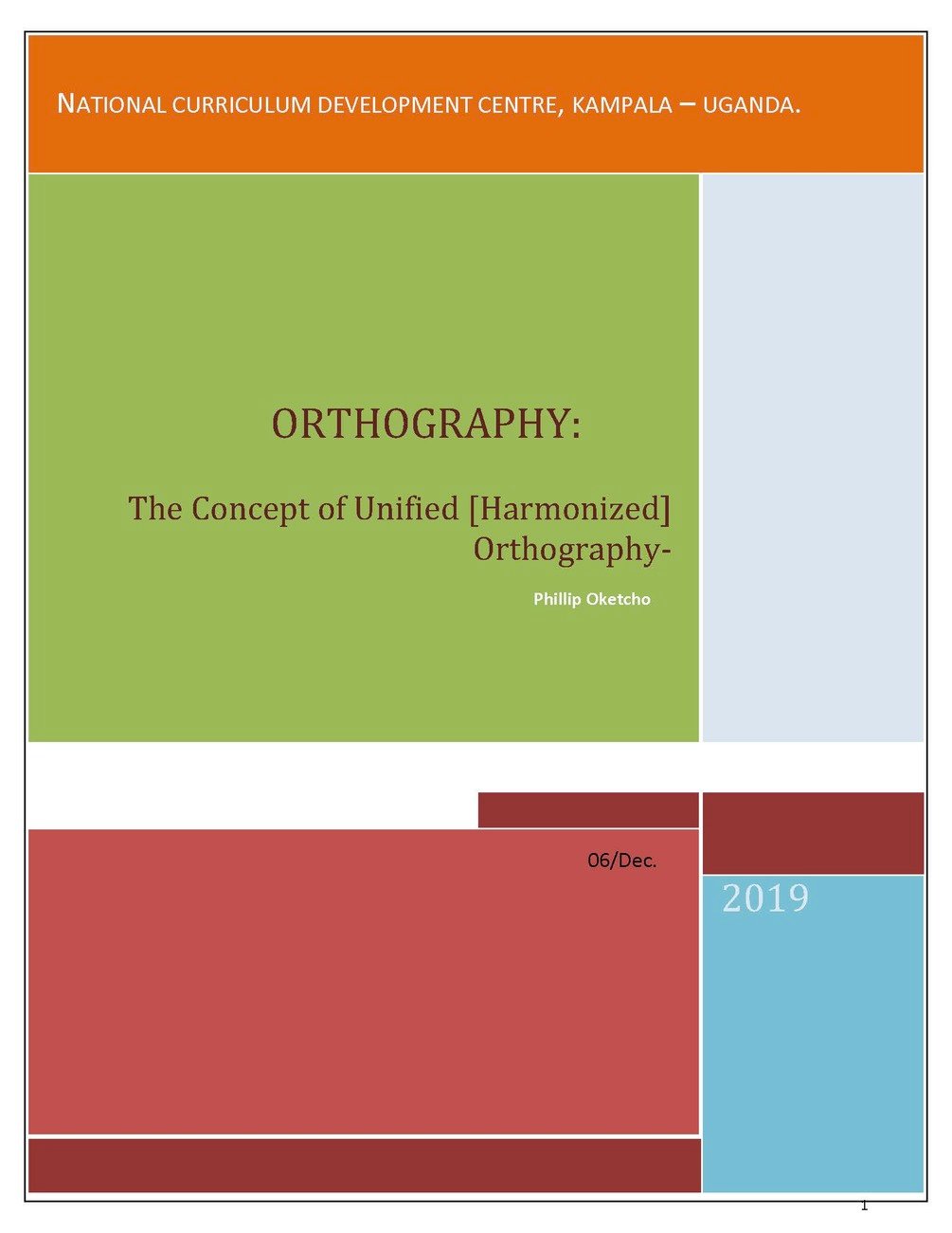 The concept of harmonised orthography