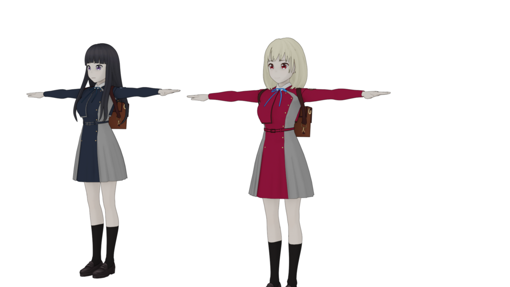 Lycoris-Recoil Blender 3D model