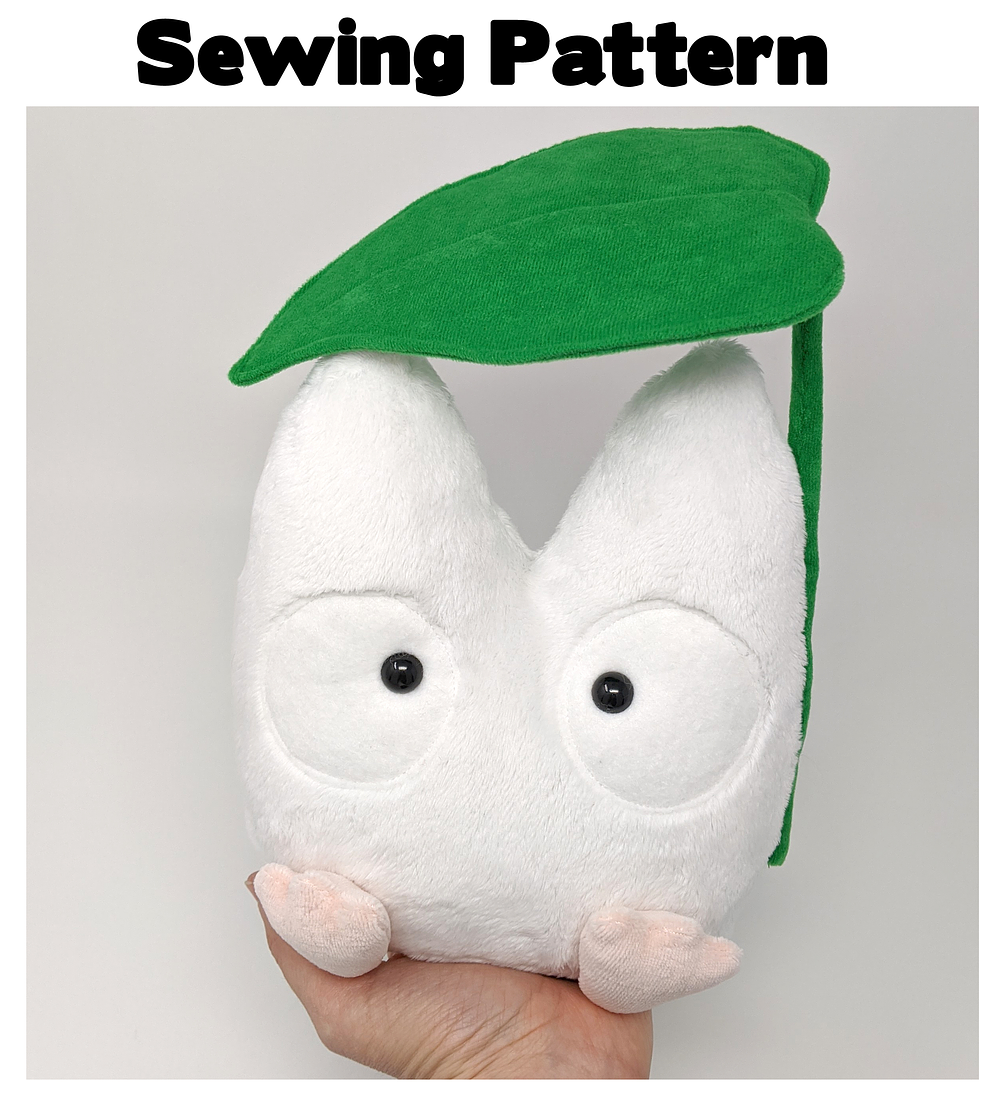 Free plush sewing pattern - Totoro