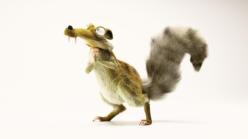 Scrat Ice Age Hair done With Ornatrix