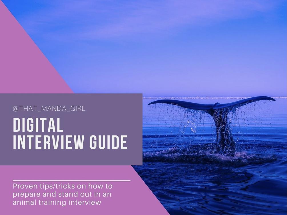 Animal Training Digital Interview Guide