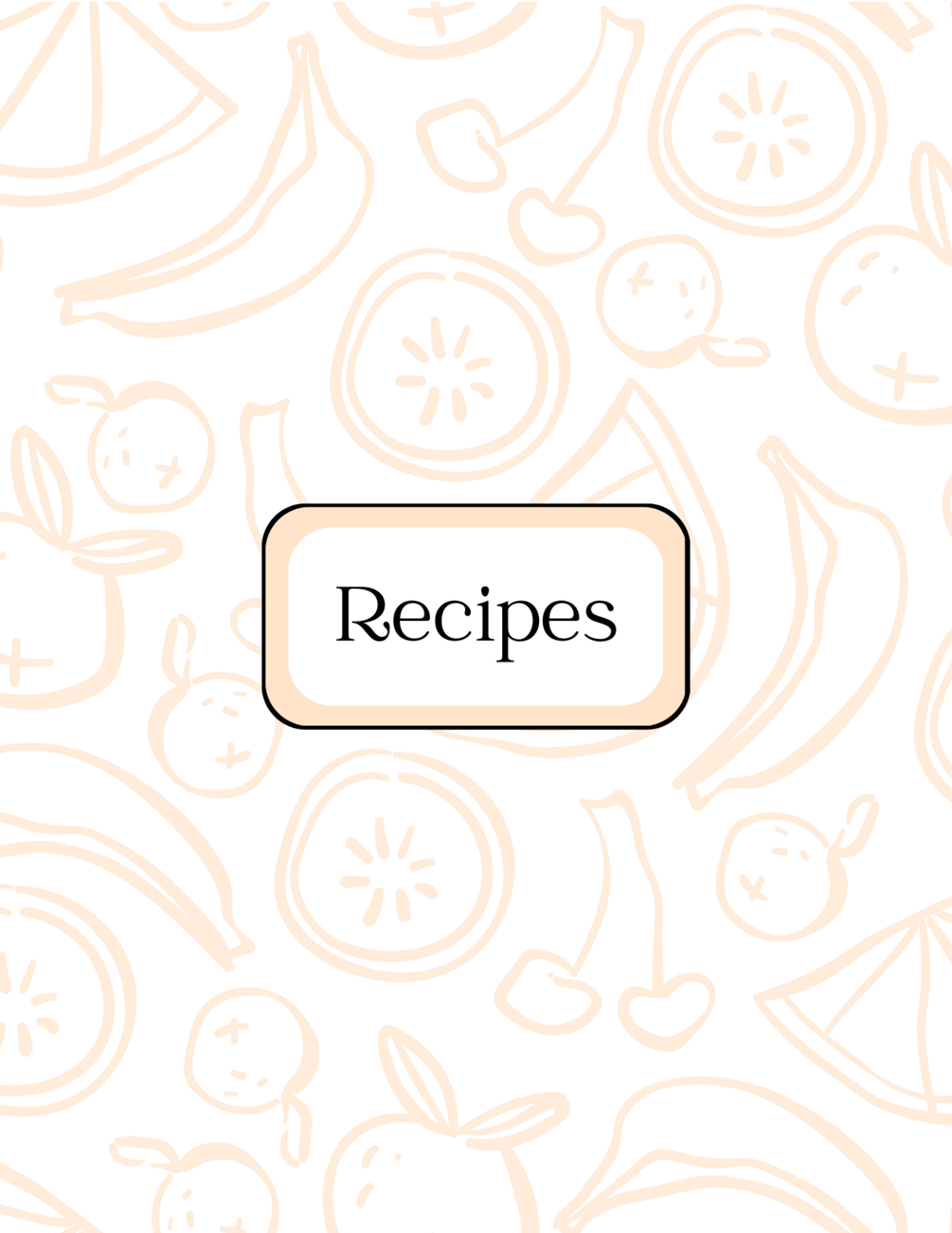 Printable Recipe Journal - Pastel Colors