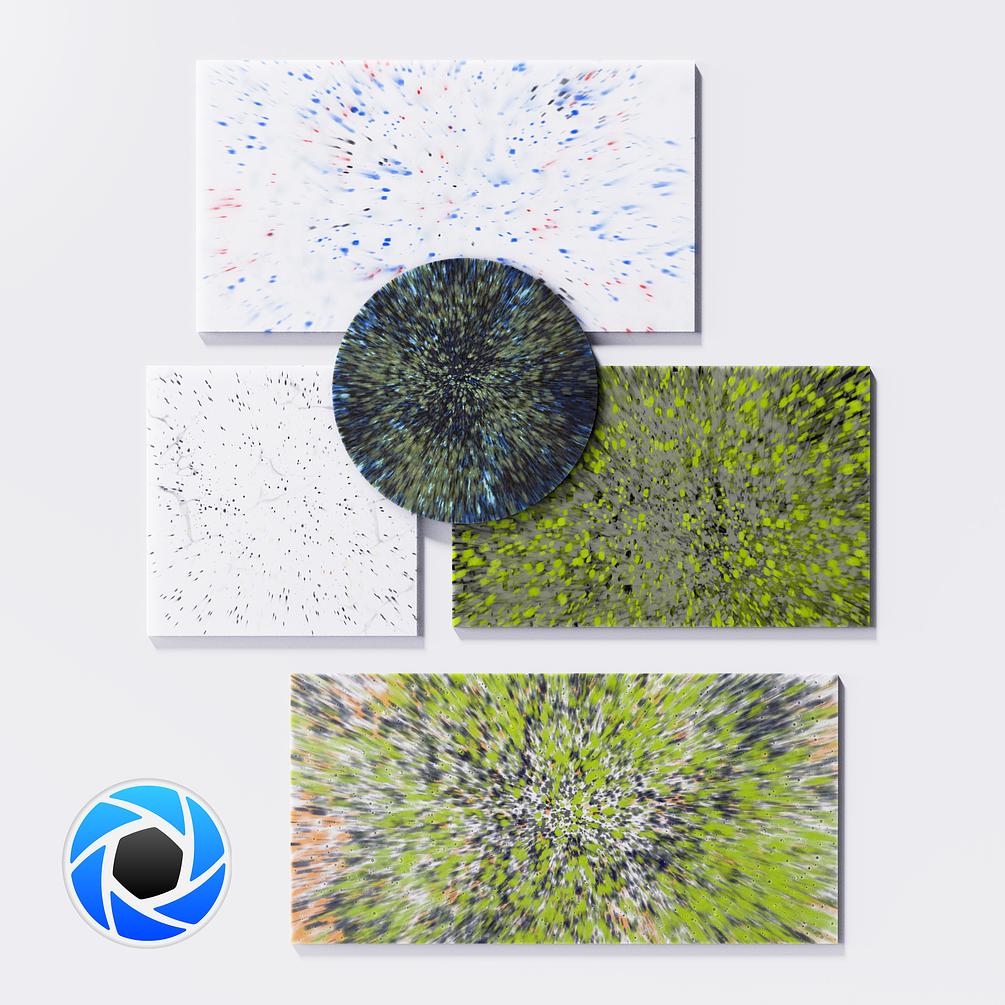 Recycled plastic material pack for Keyshot 9