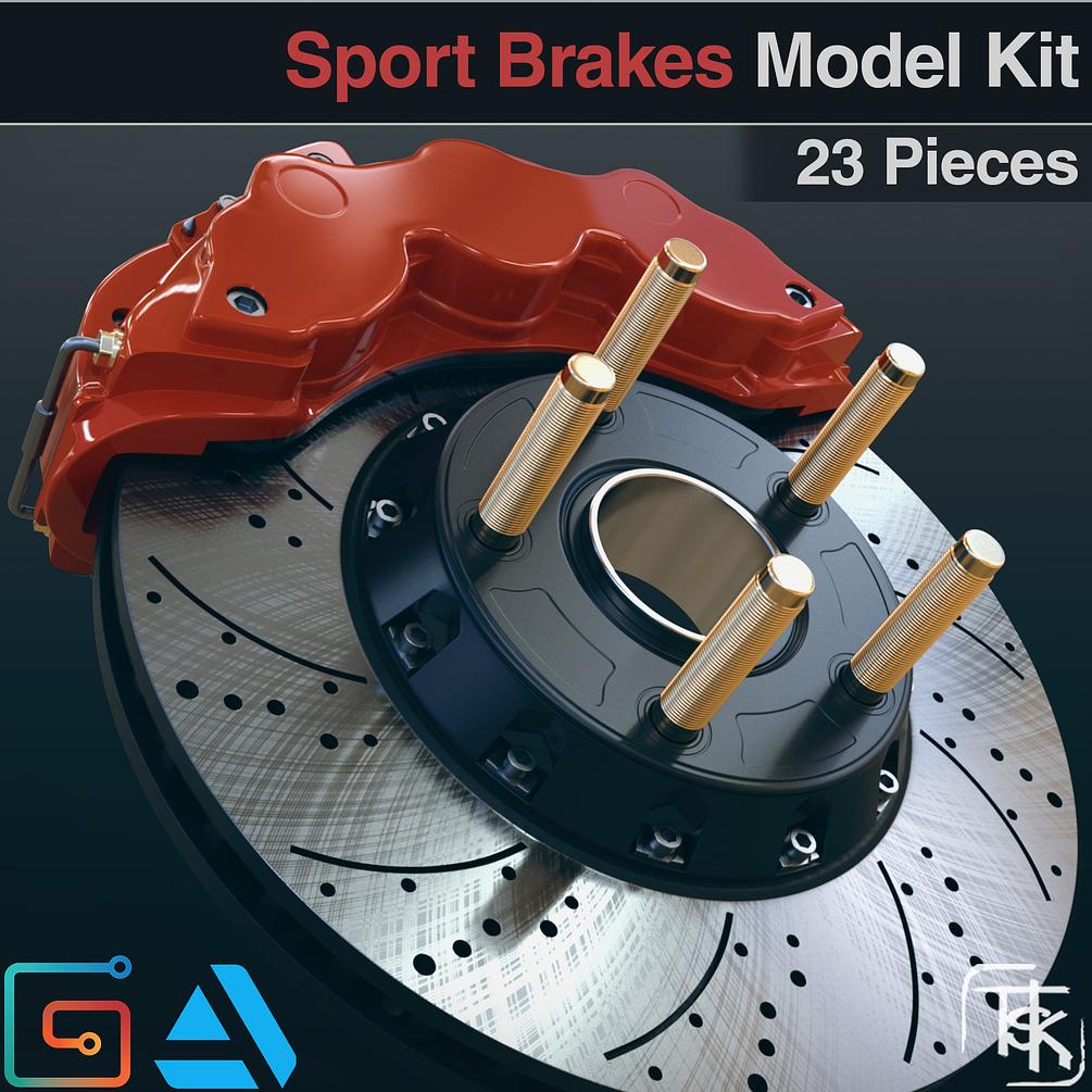 Vehicle Disc Brakes Model Kit