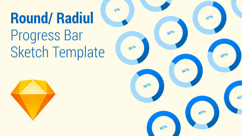 Round Progress Bar Sketch Template | Accurate calculated