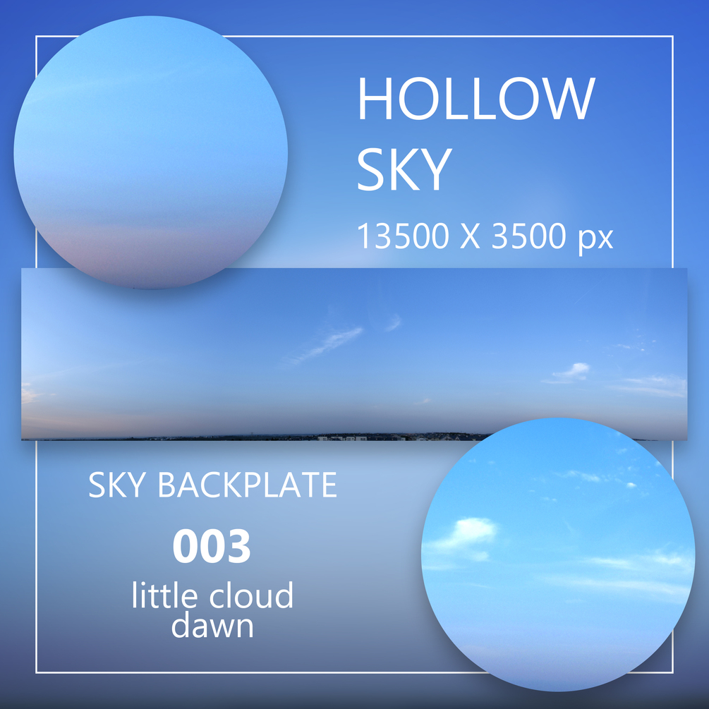 Sky Backplate 003 - Little Cloud Dawn