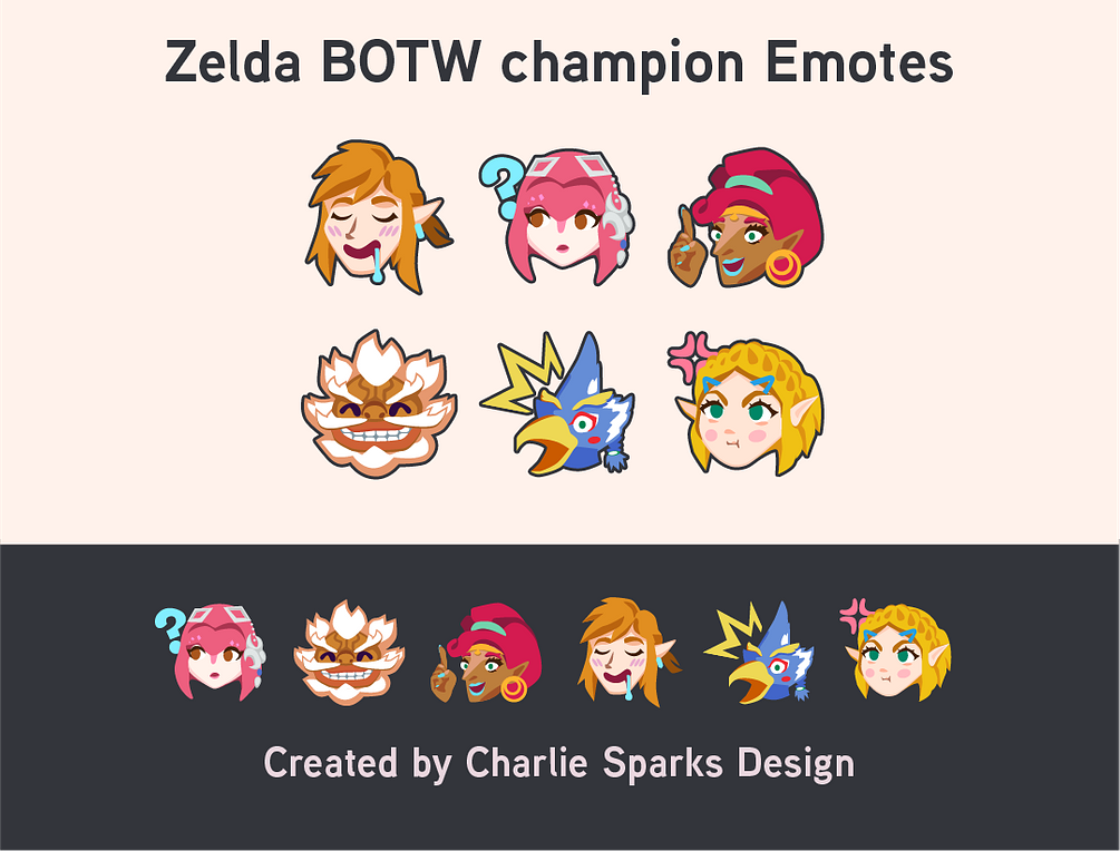 Zelda BOTW champion Emotes