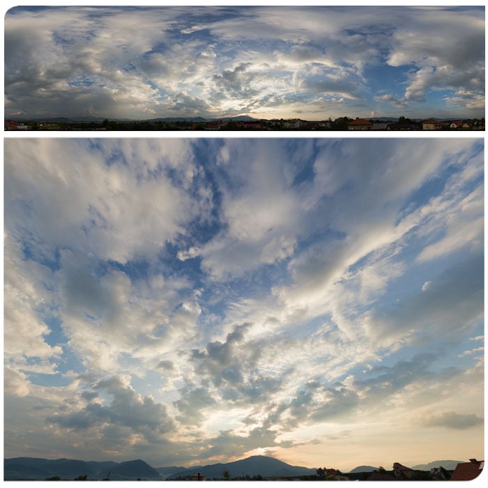 Cloudy Sunset 9880 (30k) HDRI