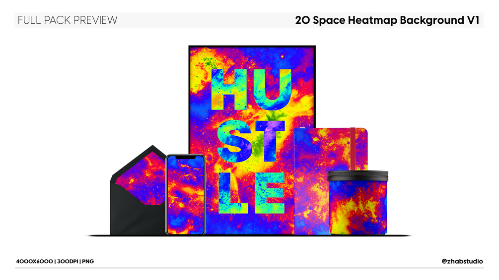 20 Space Heatmap Background V1