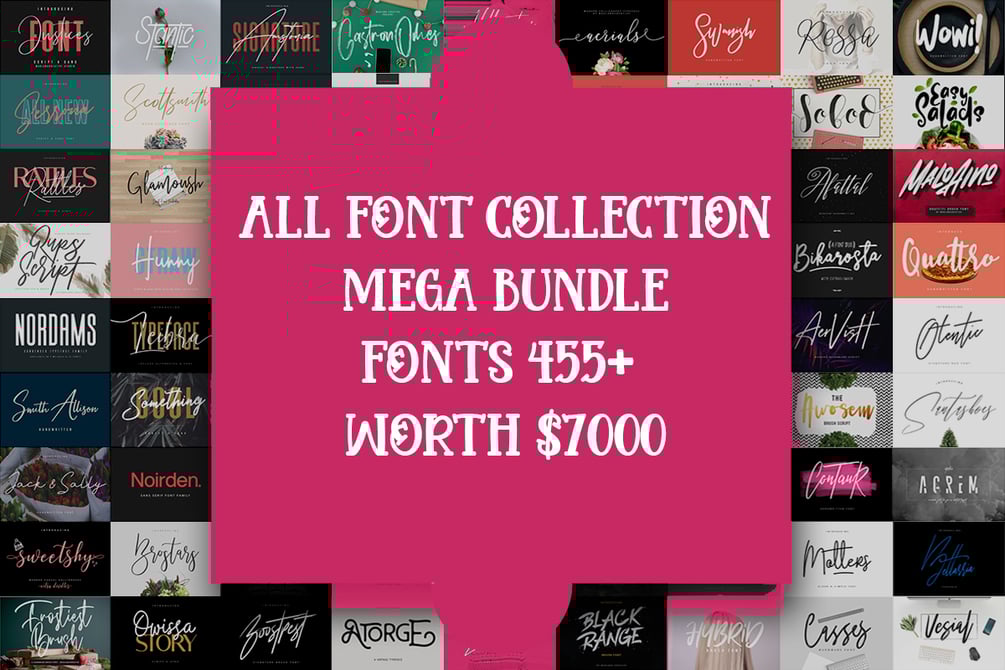 All-Fonts-Collection-Mega 455+