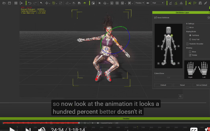 FREE I-Clone 7 Dance Animation tutorial