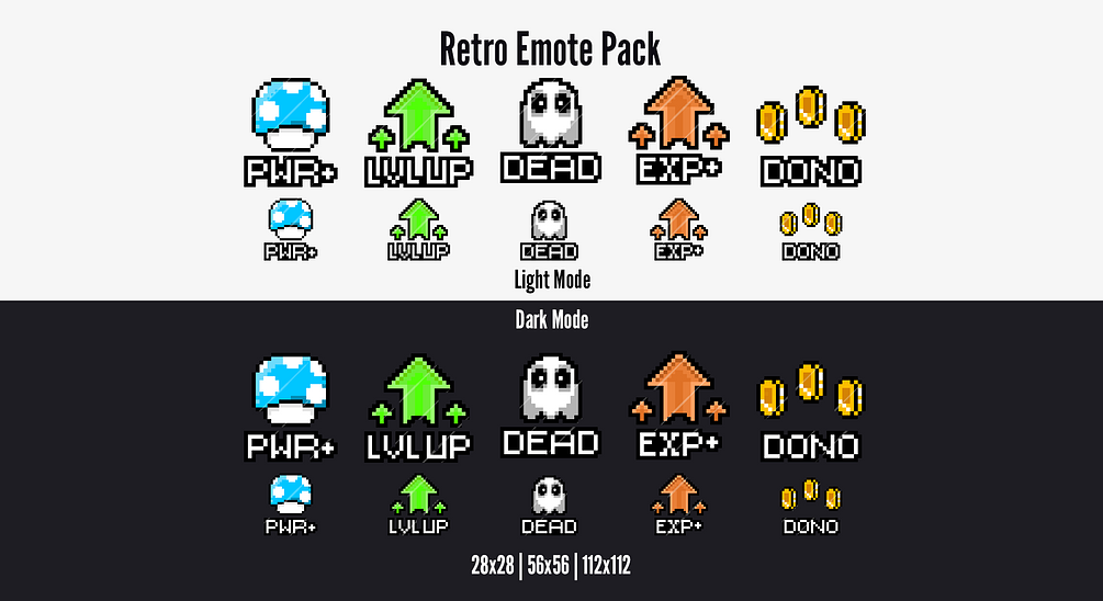 Twitch Emotes | Retro Pack