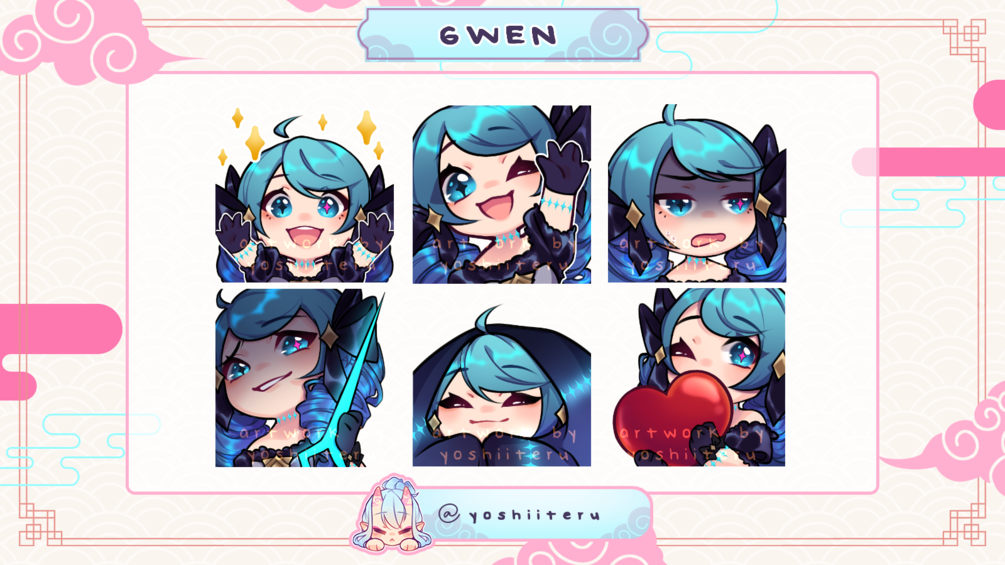 Gwen (League of Legends) Emotes