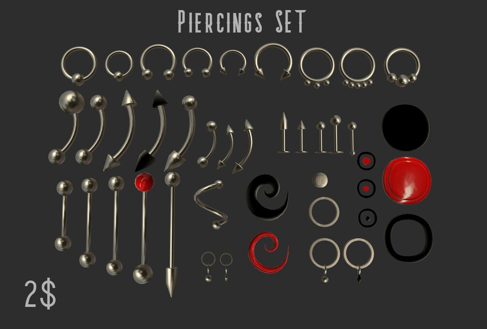 42 Piercings SET