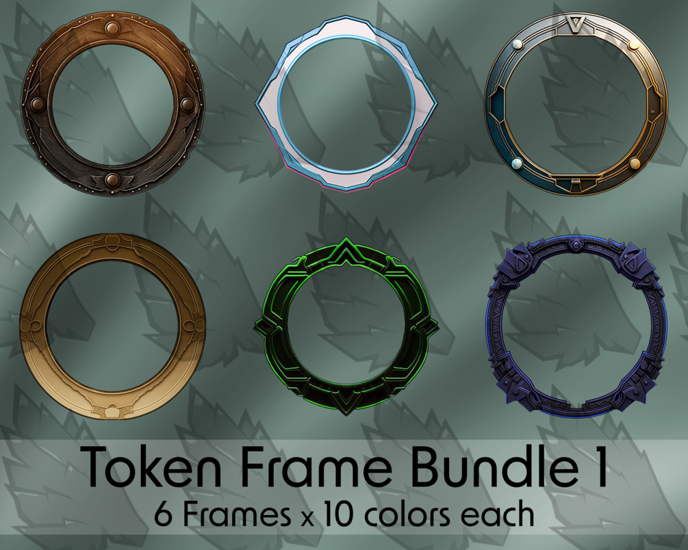Frame Bundle / DND / Pathfinder /Token Frame/ Token Border / Foundry ...