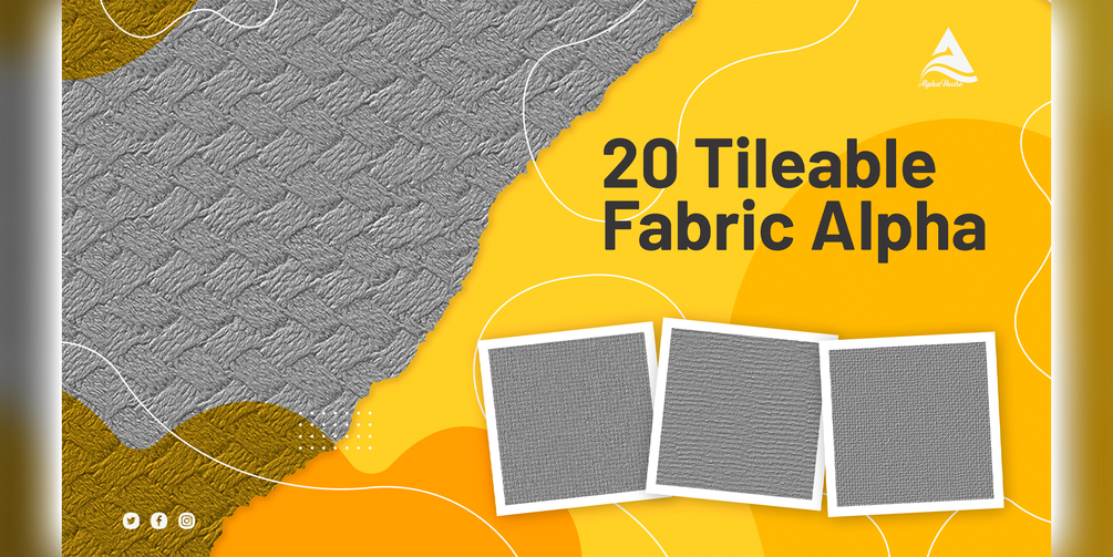 20 tileable fabric alphas