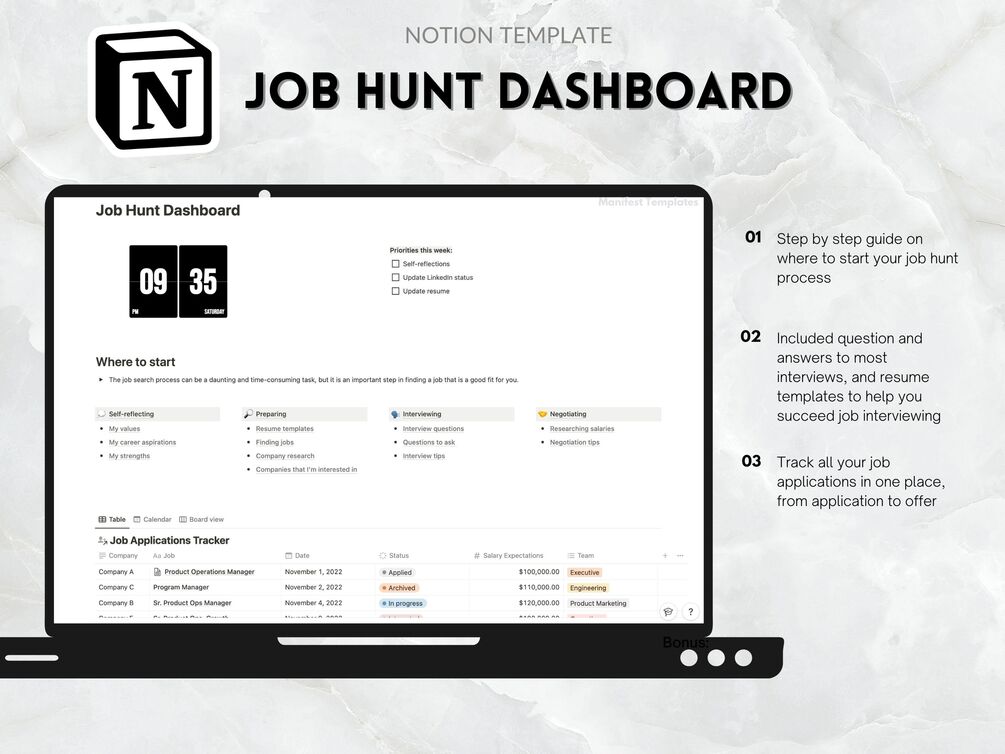 Notion Job Tracker Template