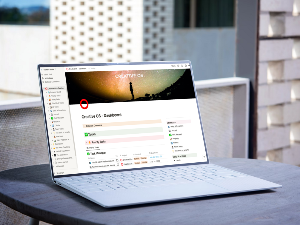 Creative OS - Notion Dashboard Template for Service Agencies and Goal ...