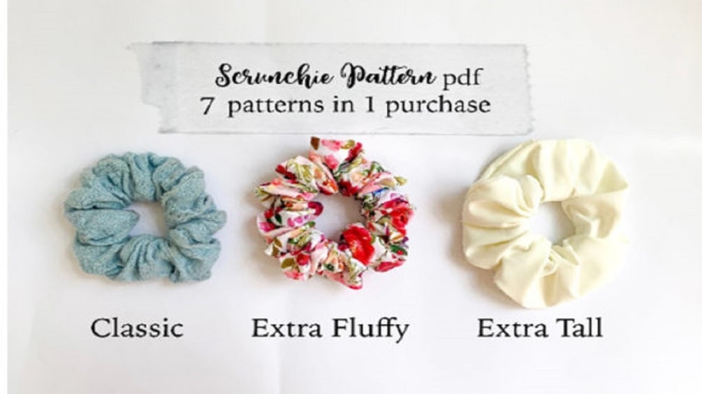 Easy Scrunchie Sewing Pattern (Tutorial)