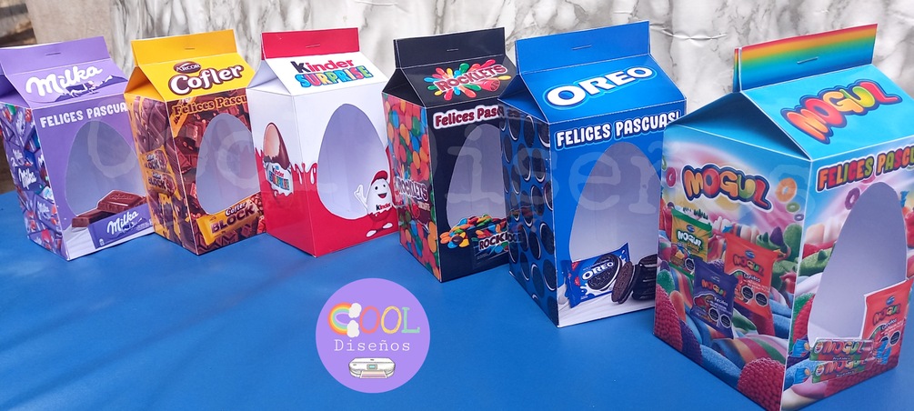 Milk box con visor para pascuas 2022