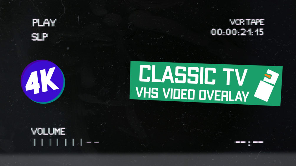 Classic TV VHS Overlay Filter 4k | Snowman Digital