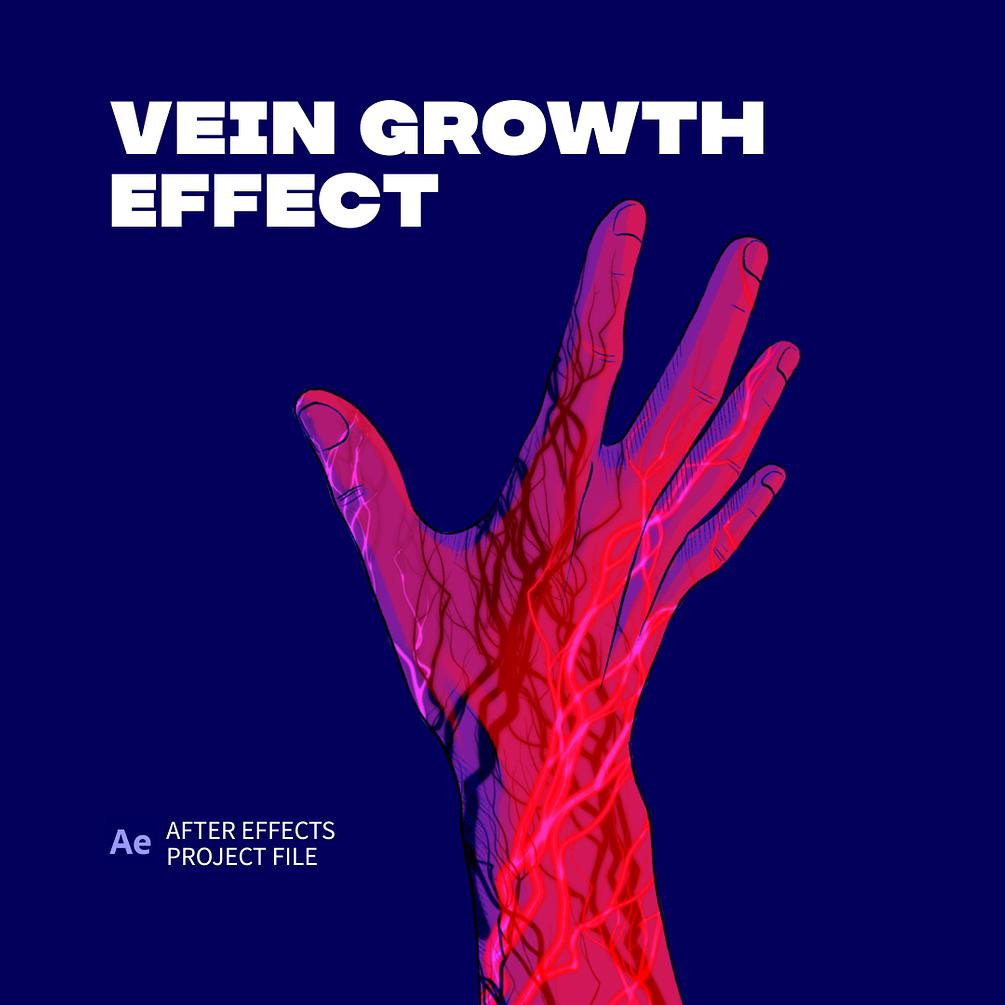 Vein Growth Effect. After Effects Project File