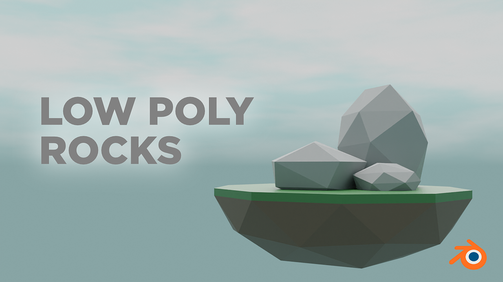 Low Poly Rocks - Blender