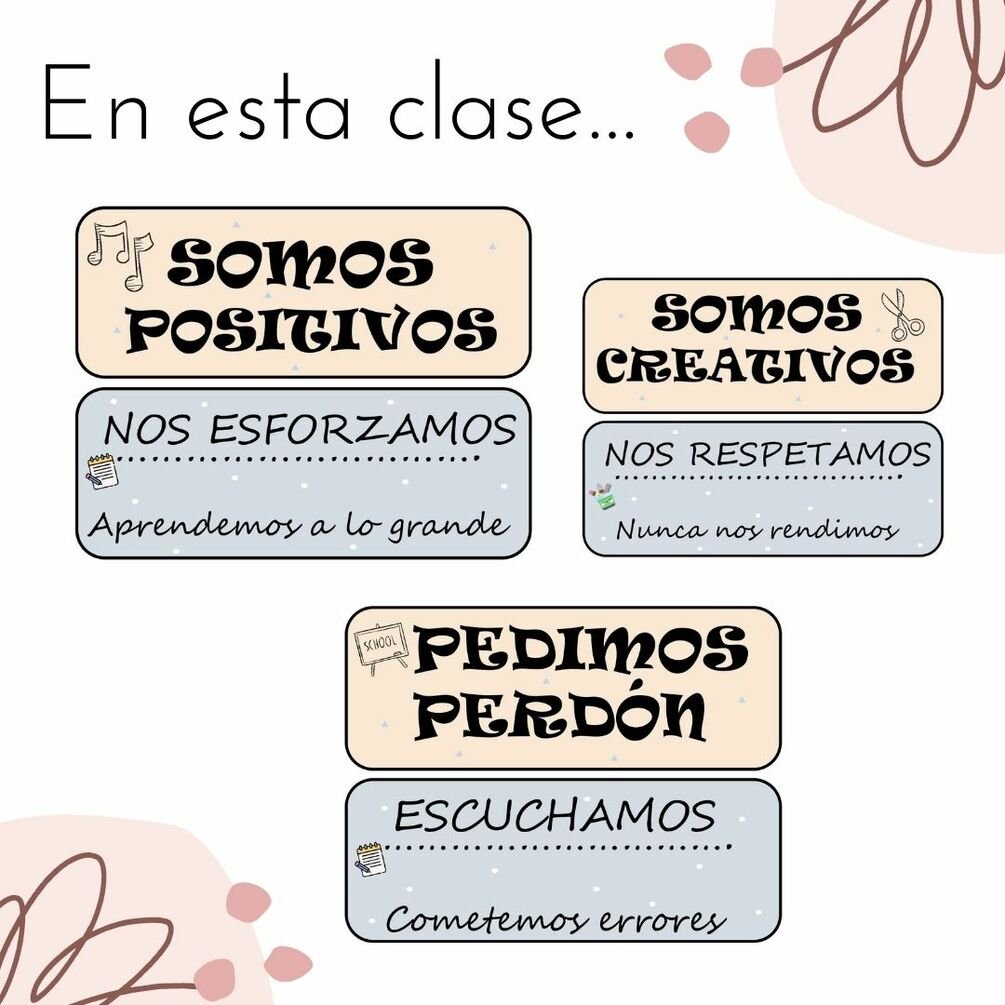 Carteles en esta clase.