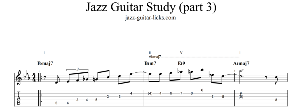 Jazz Guitar Lines Over Classic Jazz Chord Sequences - Free PDF With Tab ...