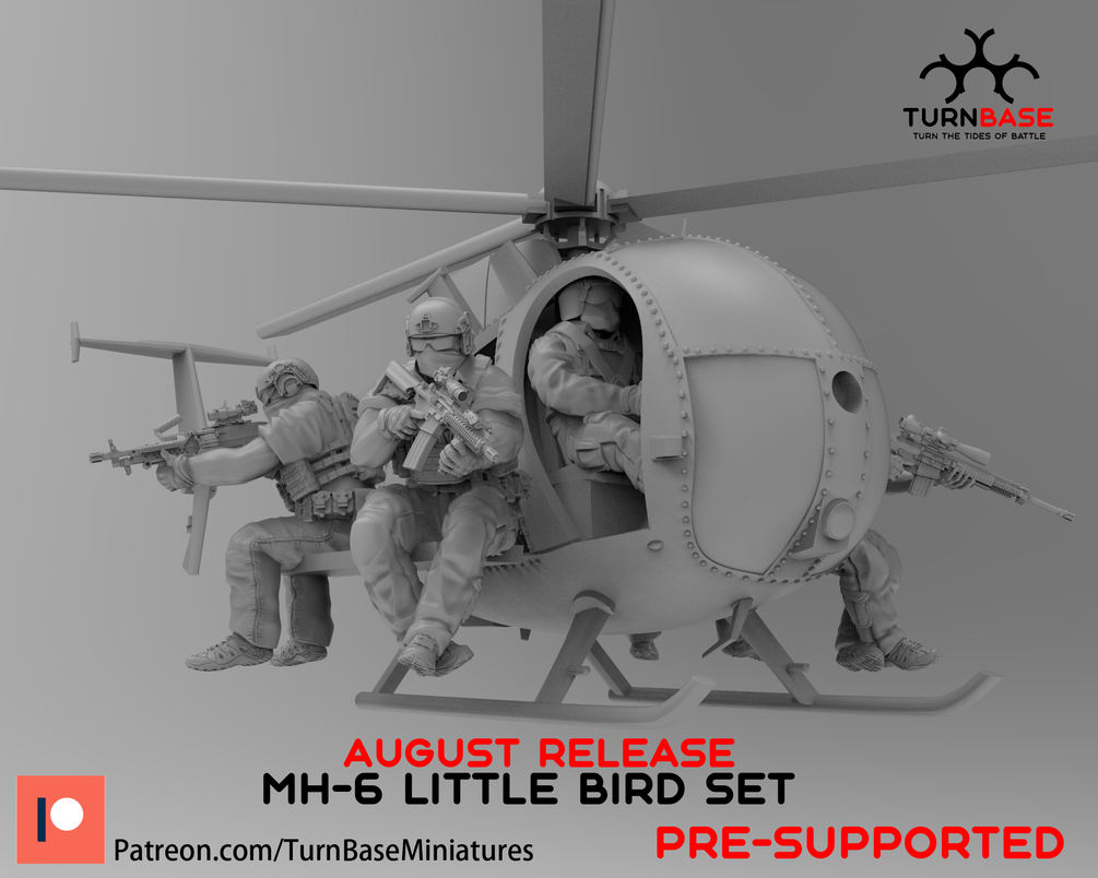 TurnBase Miniatures: Wargames- MH-6 Set