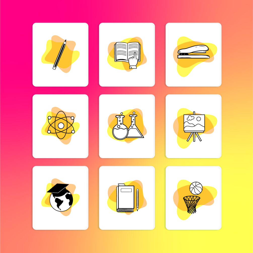 Back to School Notion-styled Icon Pack