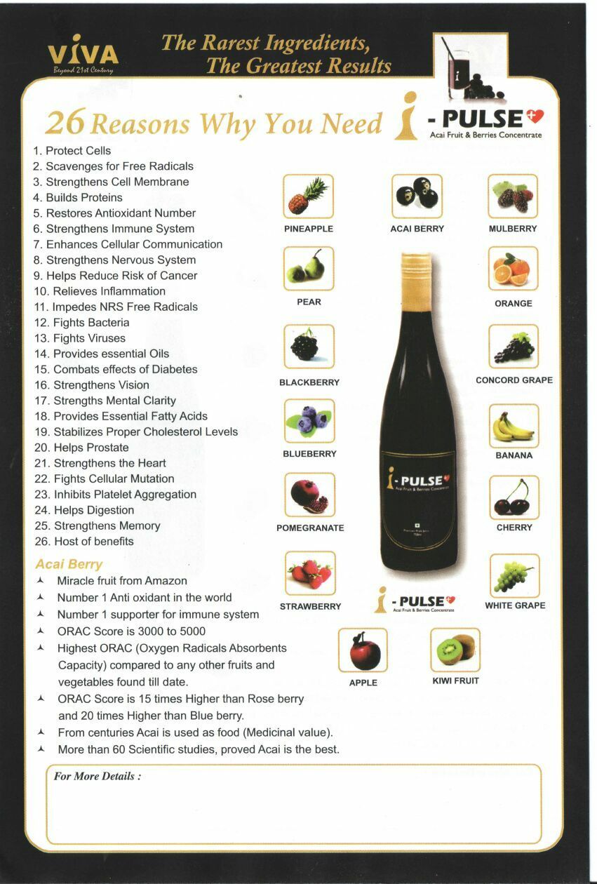 iPulse Plus - Premium Health Fruit Juice