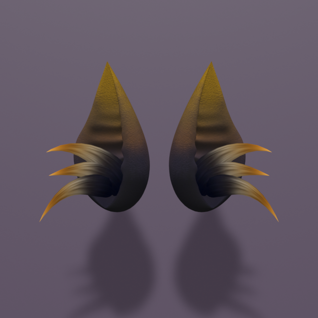 Bat Ears - VRChat Asset - Rigged FBX - Commercial use